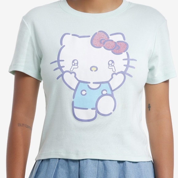 Sanrio | Tops | Nwt Hot Topic Hello Kitty Sanrio Crying Baby Tshirt S ...